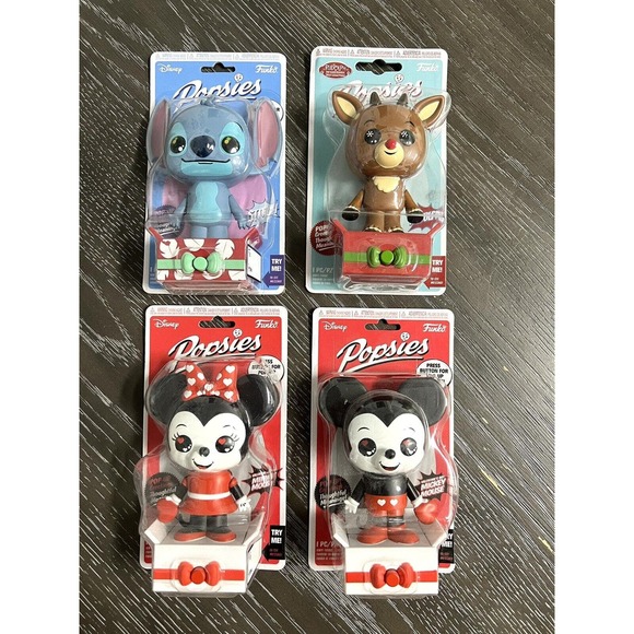 Funko | Toys | Funko Popsies Rudolph Mickey Mouse Minnie Mouse And ...